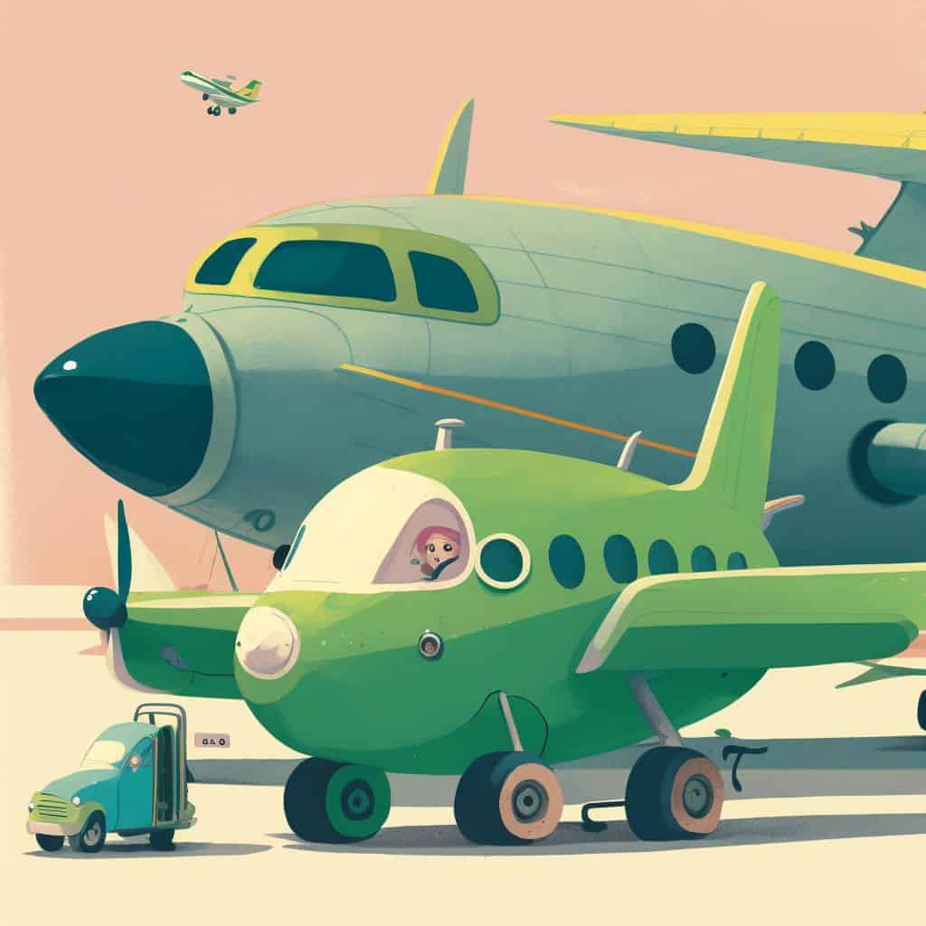 O avião mesquinho – História para dormir infantil – LeiaLenda.com