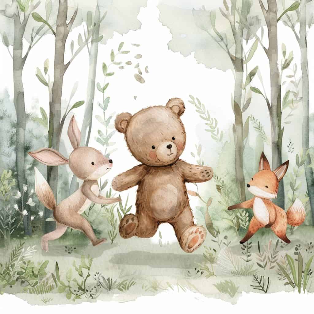 O ursinho corredor – Historia infantil para ler – LeiaLenda.com
